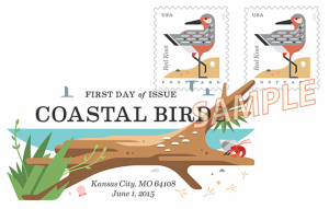 Coastal Birds (U.S. 2015) | virtualstampclub.com