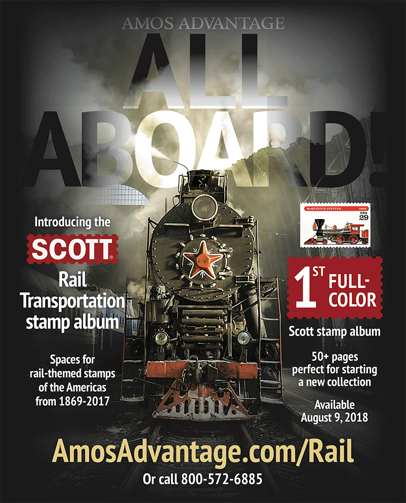 Amos Media Produces Train-Stamp Album | virtualstampclub.com