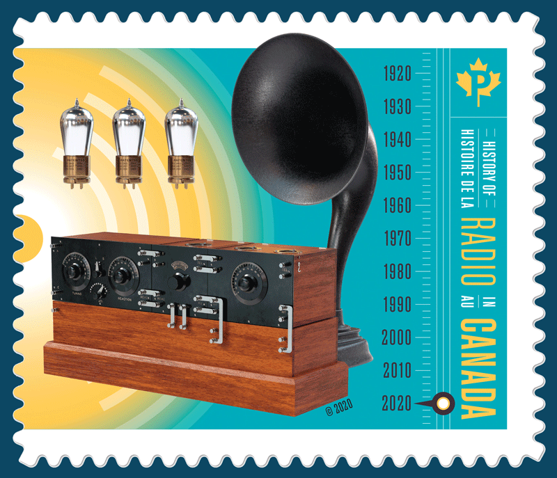 History of Radio (Canada 2020) | virtualstampclub.com