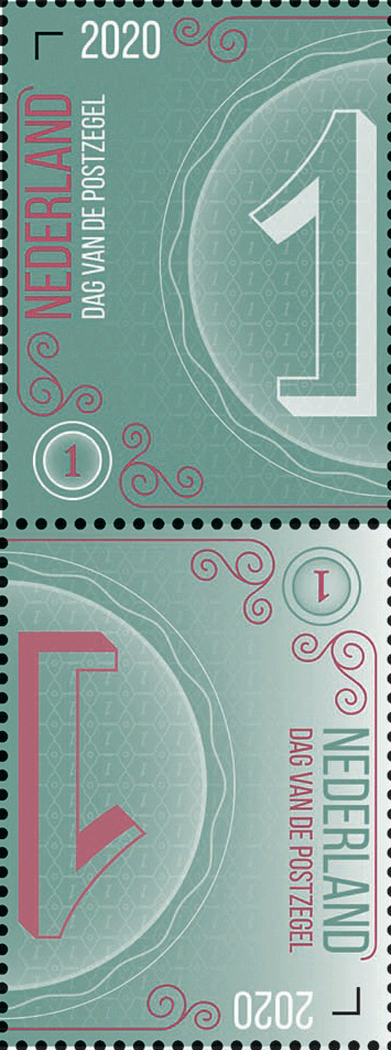 Number Stamps With New Look [Netherlands 2020] | virtualstampclub.com