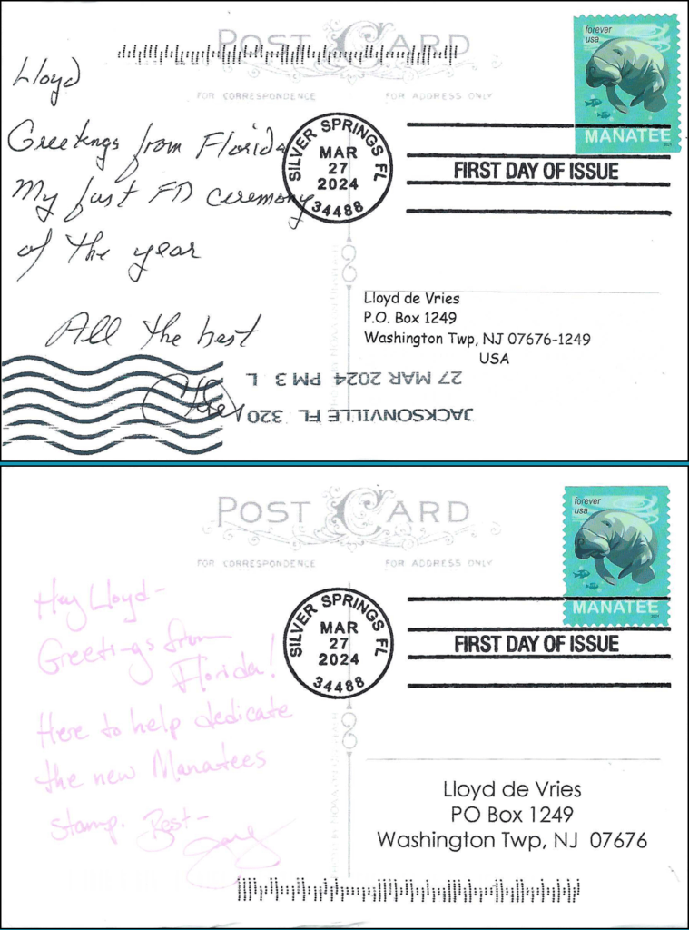Save Manatees (U.S. 2024) | virtualstampclub.com