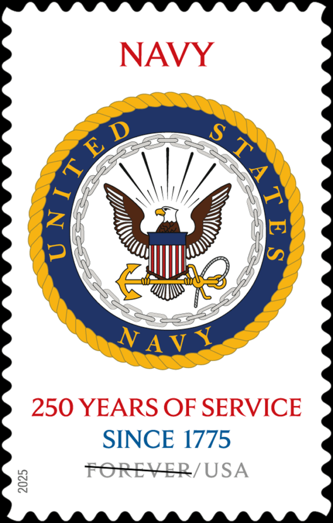 U.S. Navy 250th (U.S. 2025) | virtualstampclub.com