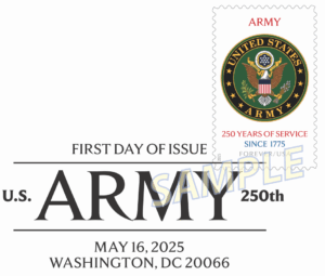 U.S. Army 250th (U.S. 2025) | virtualstampclub.com